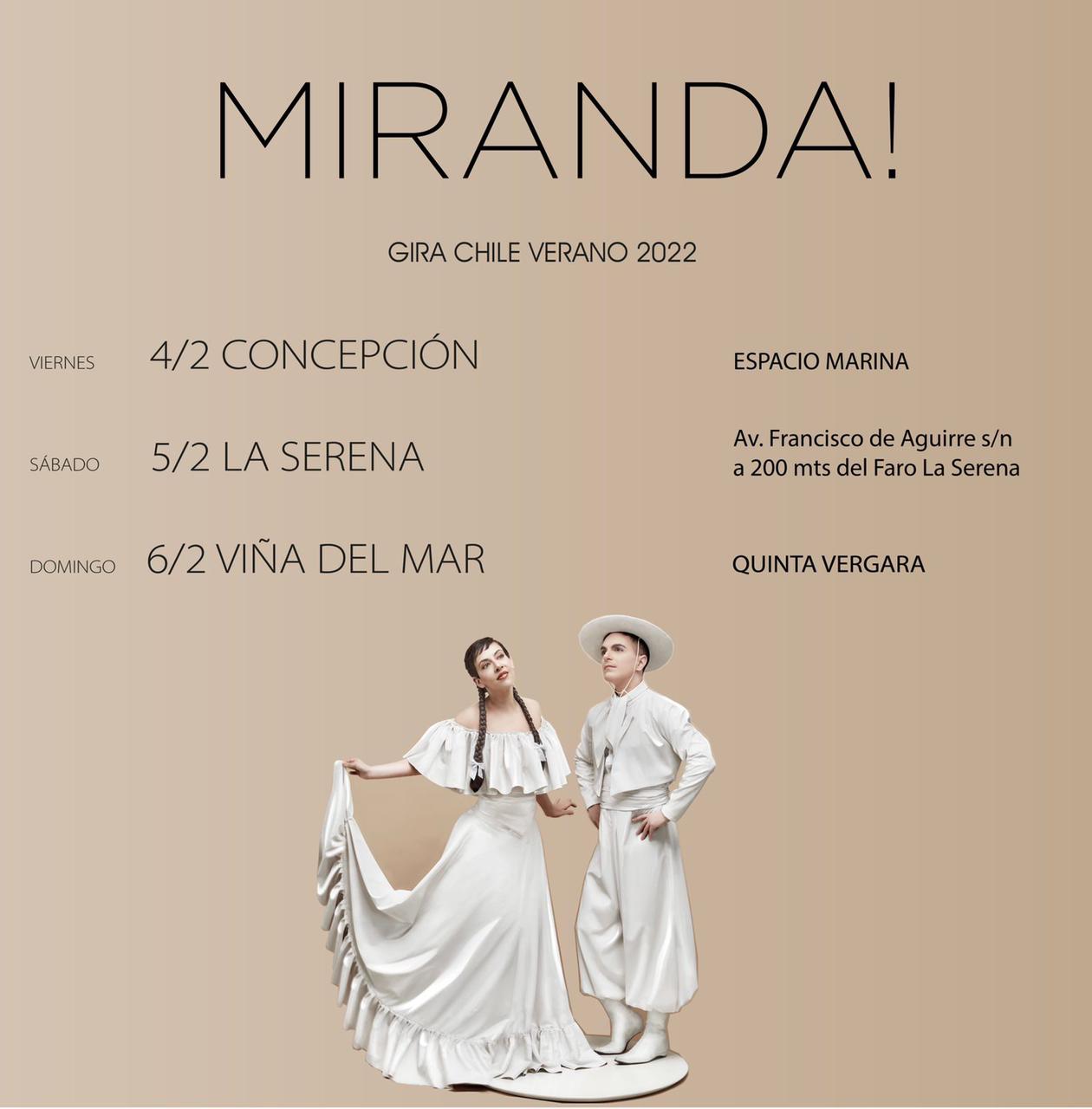 Banda argentina de pop Miranda! se presentará al norte, centro y sur de ...